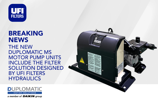 The filtration solutions by UFI Filters Hydraulics for Duplomatic MS