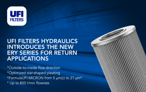 ERY series: UFI Filters Hydraulics’ solution for return applications
