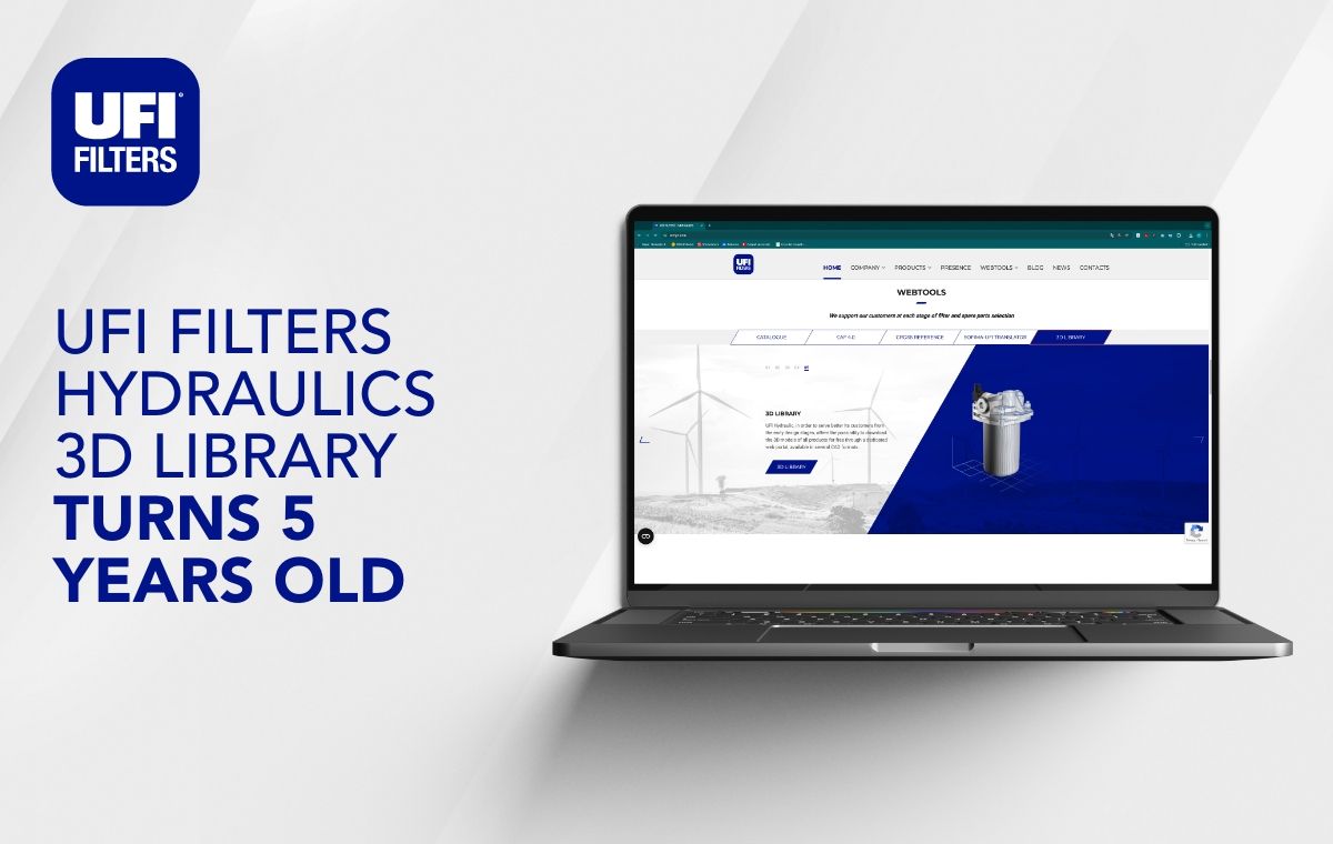 UFI Filters Hydraulics: the 3D Library is 5 years old